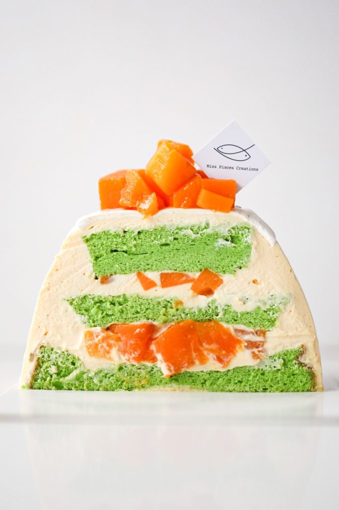 Summer Mango Pandan Chiffon Cake (Whole Cake) 夏日椰香芒果班蘭戚風蛋糕(原個) - Miss ...